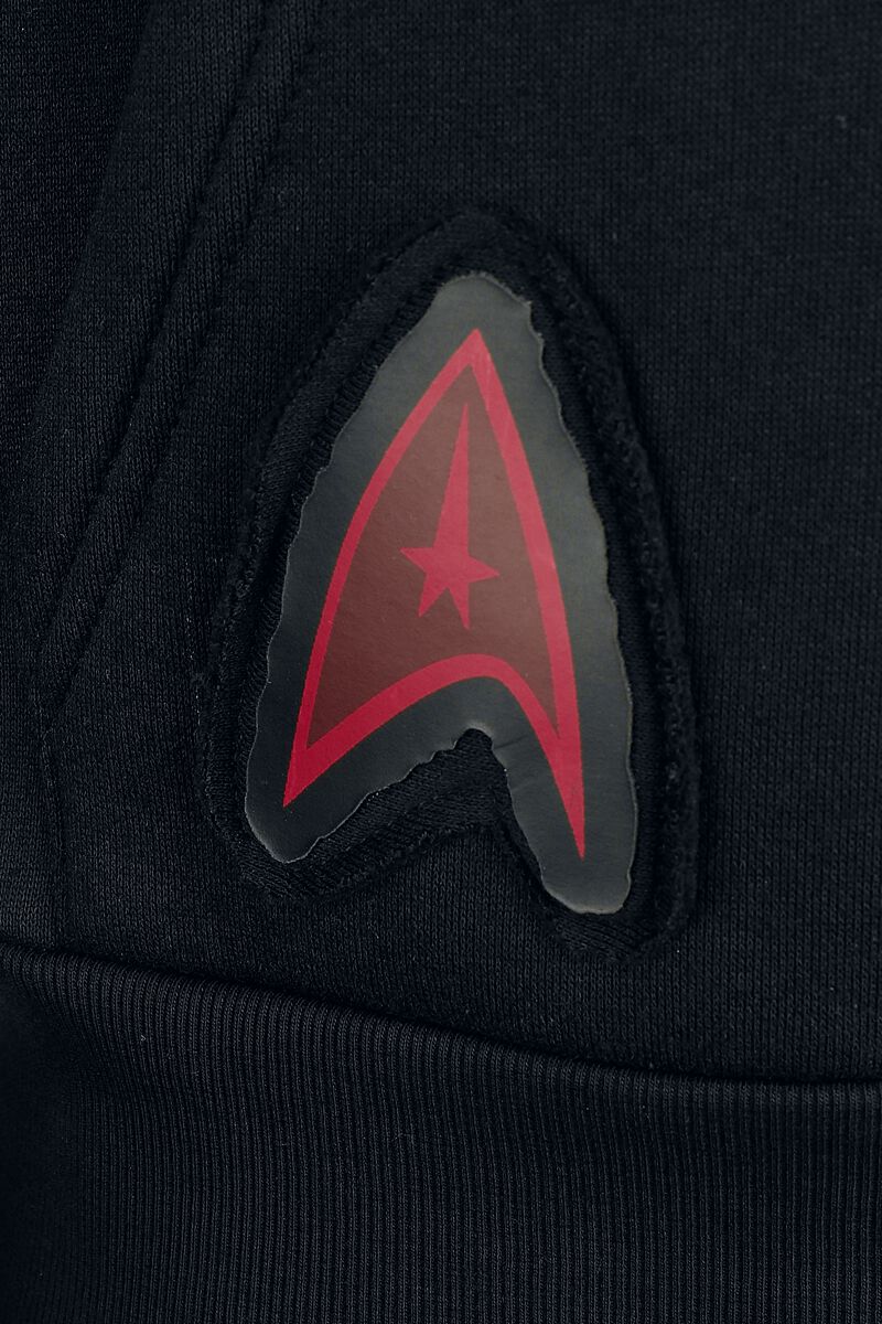 Heat Logo - Black on Black | Star Trek Mikina s kapucňou | EMP